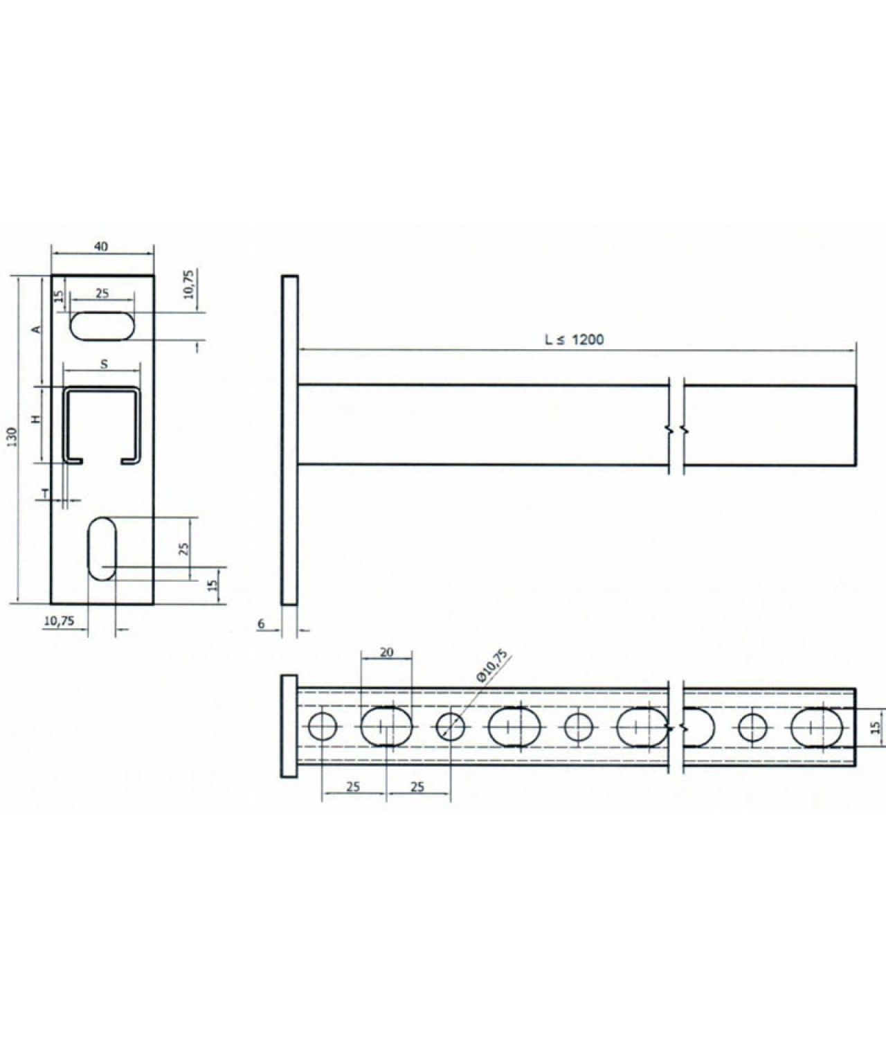 Cantilever support arms for ductwork AKT | el-vent.com™