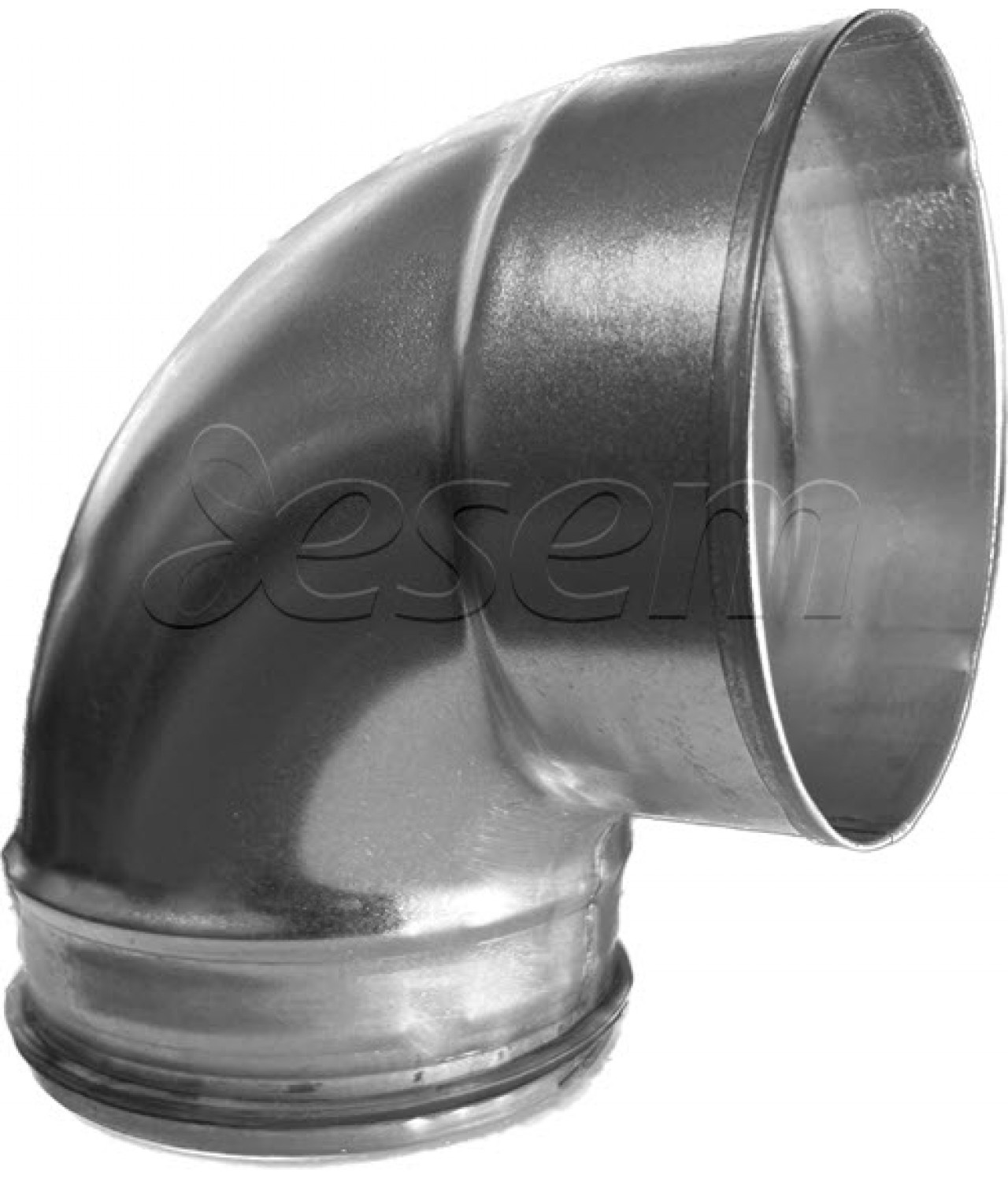 Duct bends shortened male-female 90° | el-vent.com™