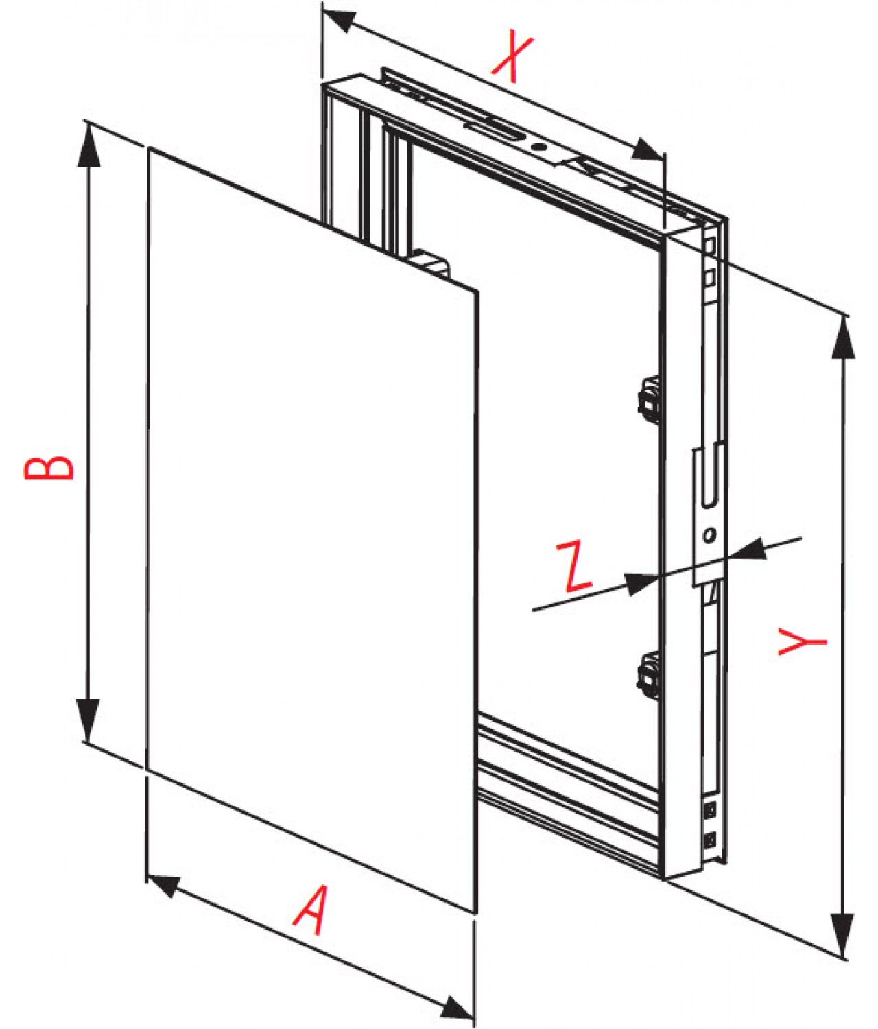 Invisible and magnetic tile access panels MAGNA | el-vent.com™