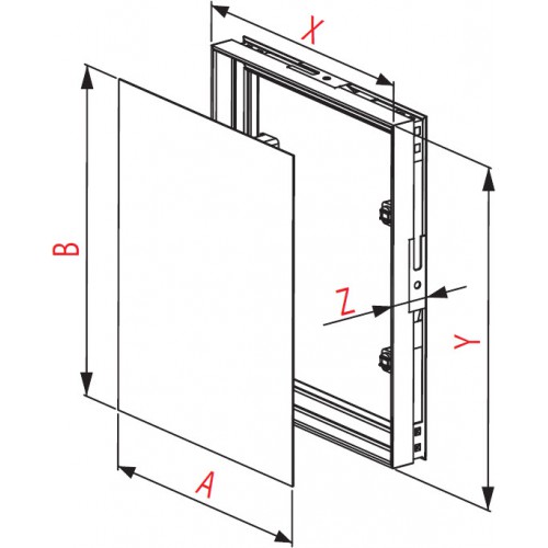 Invisible and magnetic tile access panels MAGNA | el-vent.com™