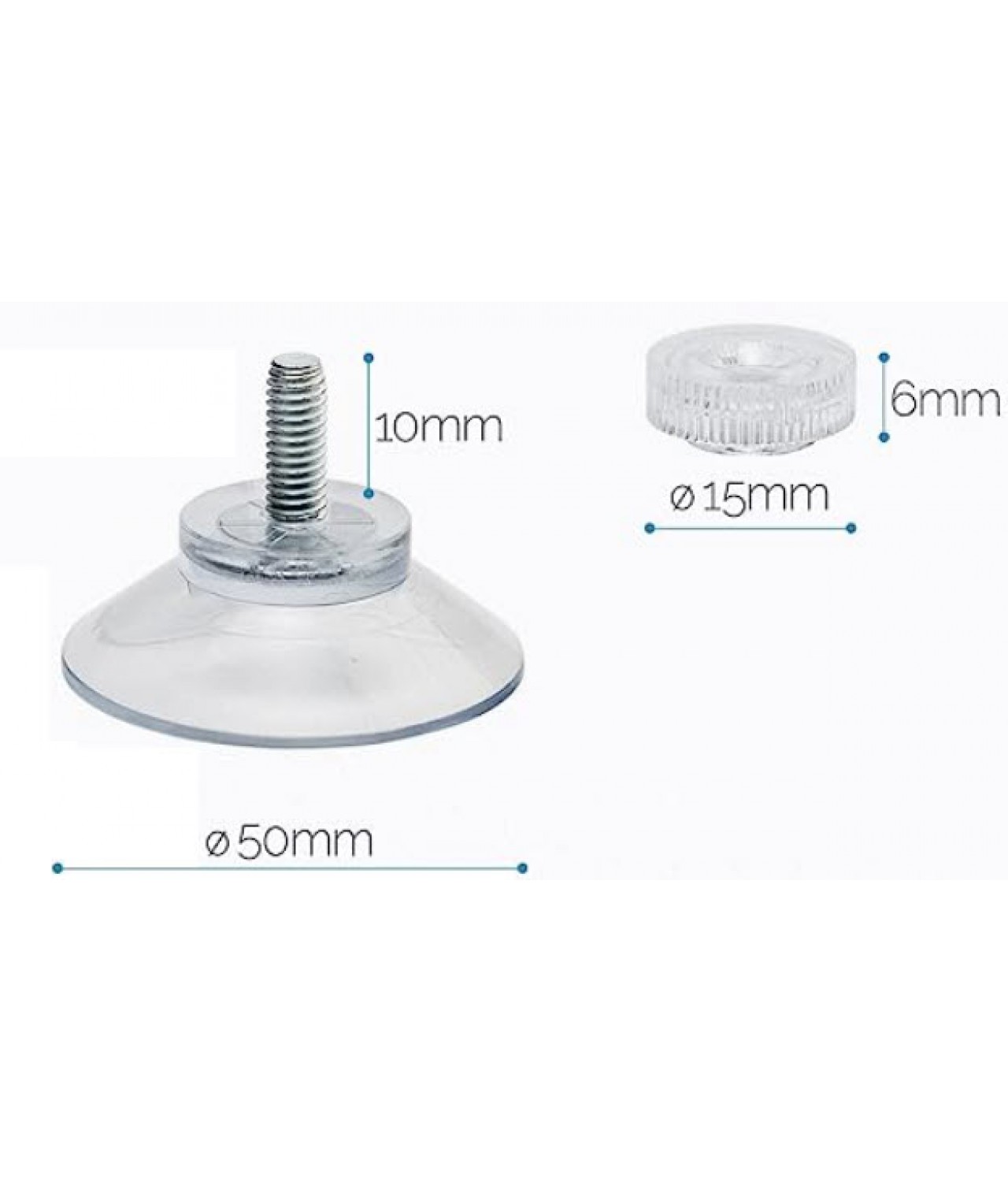 Suction holder for tile access panels MAGNA SU50, Ø50 mm | el-vent.com™