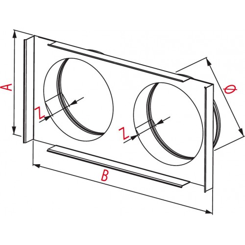Rozetė židinio grotelei PMK4 | el-vent.com™