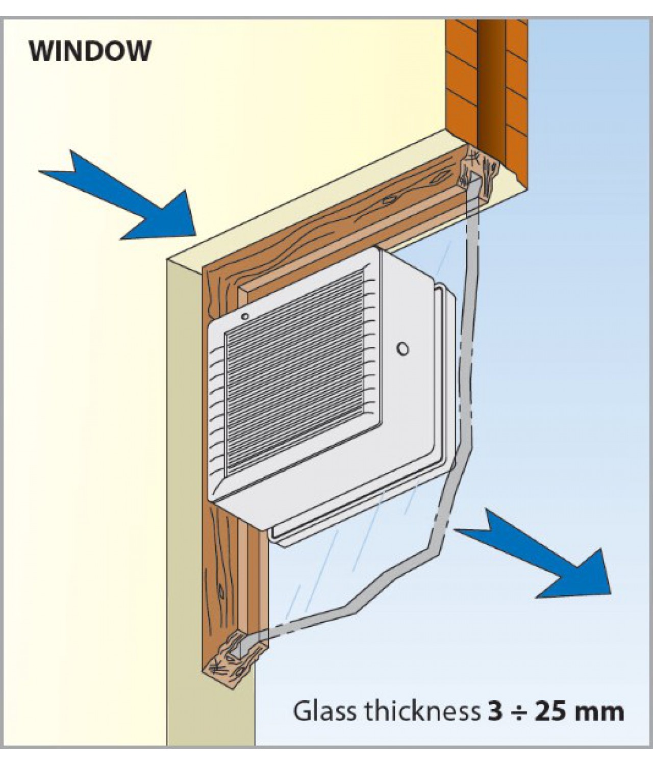 Window-wall fan VITRO | el-vent.com™