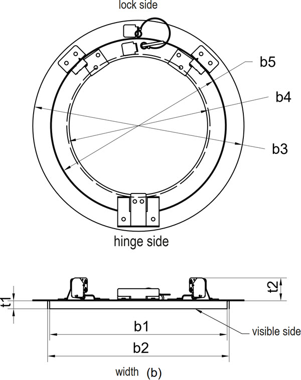 AluStar Rondo - round plaster board access panels | el-vent.com™